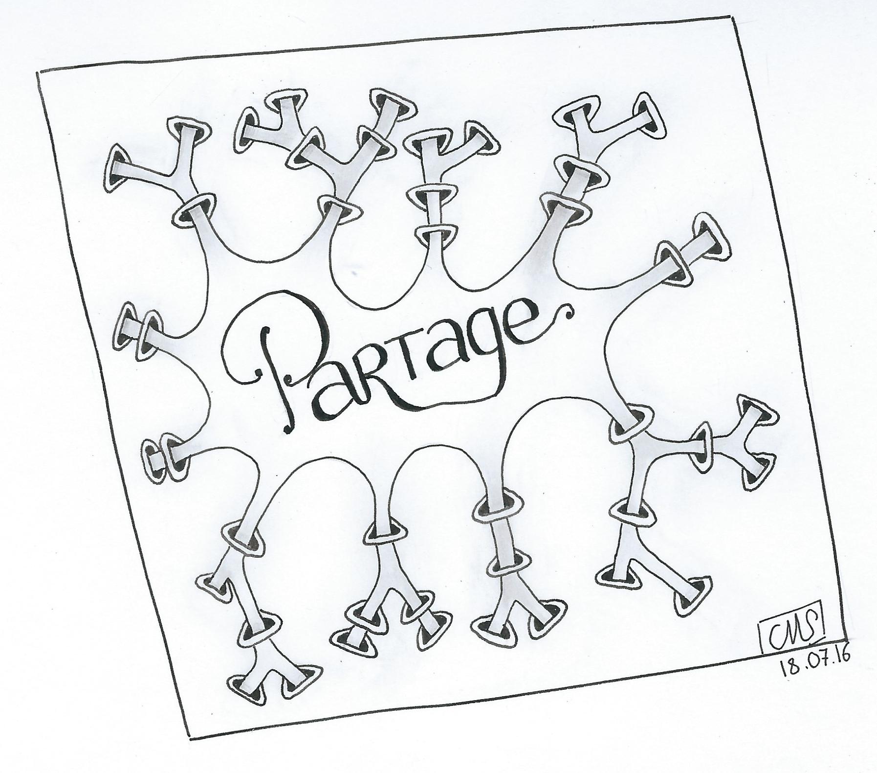 Challenge zentangle: Rixty – Césame et ses états d'âme