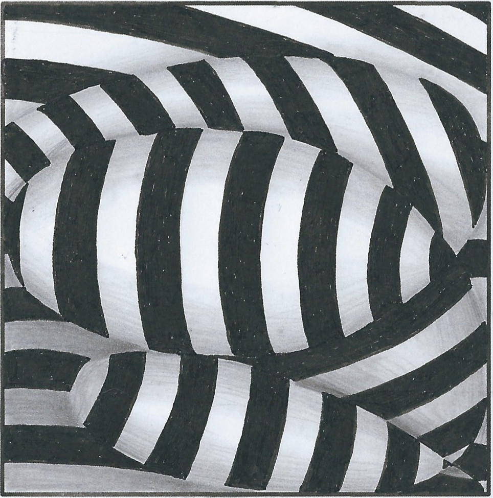 Challenge zentangle: striping – Césame et ses états d'âme