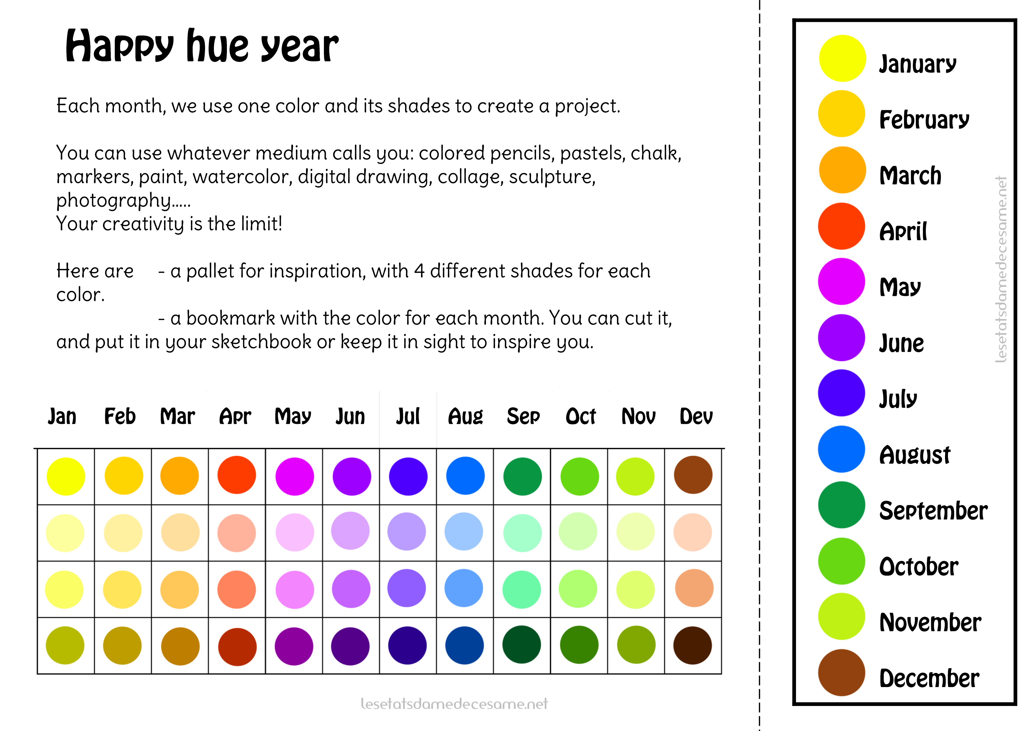 « Happy hue year » project – Césame et ses états d'âme