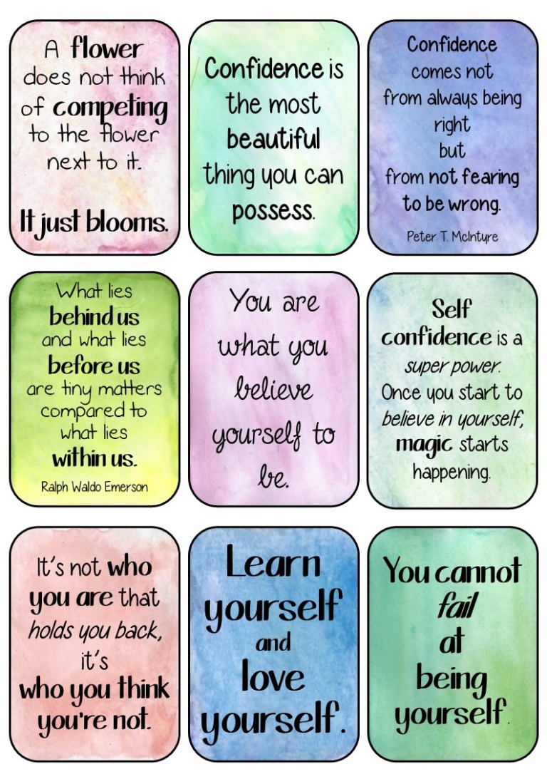 Inspiration and motivation stickers 06: confidence – Césame et ses ...